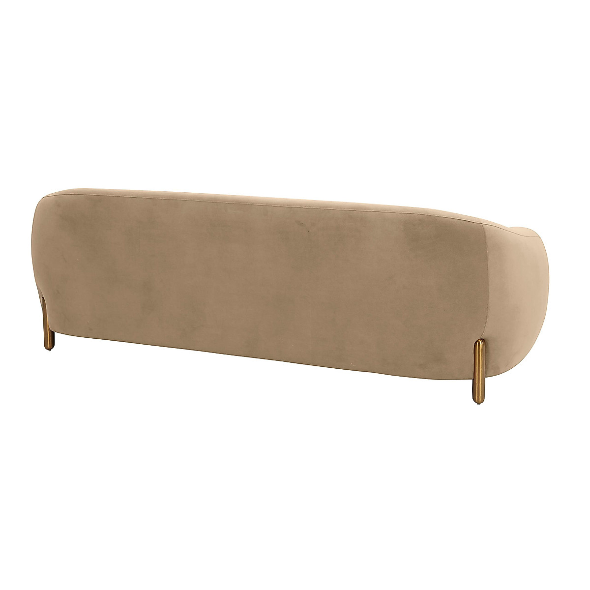 Tov Furniture Lina Cafe Au Lait Brown Velvet Sofa by Inspire Me! Home Décor
