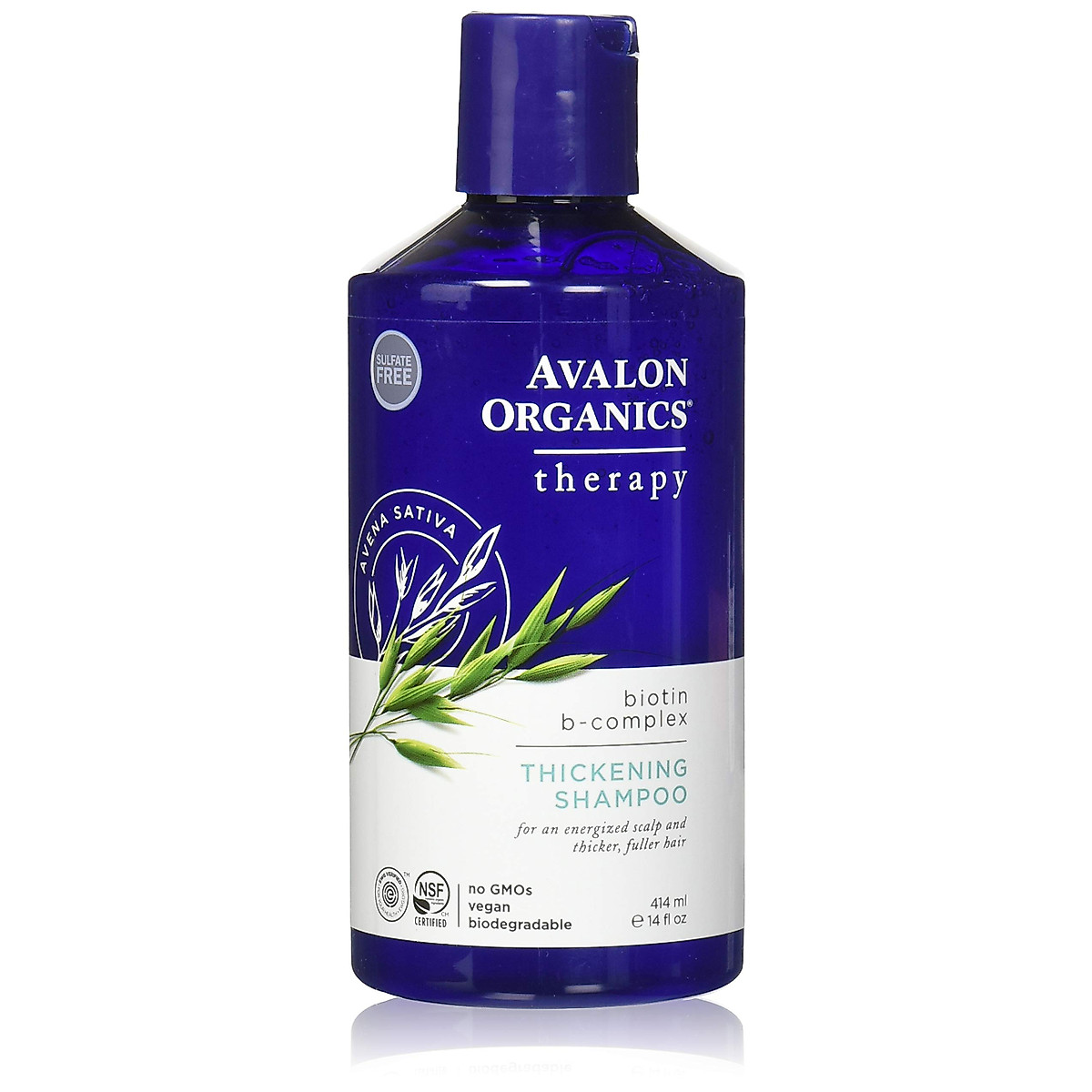 Avalon Organics Thickening Shampoo Complex (Packaging may vary), Biotin B, 14 Fl Oz