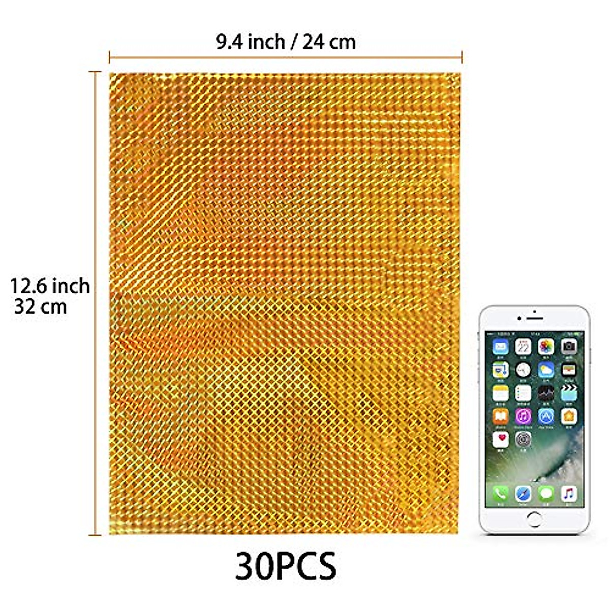 HRX Package Gold Foil Gift Bags with Ribbon Ties, 30pcs Gift Wrapping Sacks Pouches Christmas Mylar Goody Bags for Xmas Presents Party Favor