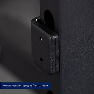 Titan Fitness T-2 Series Dip Bars, J-Hook Style Rack Mounted Dip Attachment, 880 LB Capacity, Fits 2â€ X 2â€ Tubular Steel