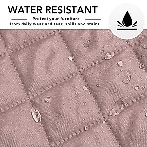 Easy-Going Sofa Slipcover L Shape Sofa Cover Sectional Couch Cover Chaise Lounge Cover Reversible Sofa Cover Furniture Protector Cover for Pets Kids Children Dog Cat (Small, Pink/Pink)
