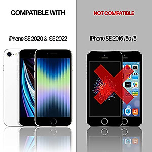 Power Theory 2-Pack Screen Protector for iPhone SE 2nd & 3rd Gen Premium Shatter Resistant Tempered Glass [9H Hardness], Easy Install, HD Clear, Bubble Free, Case Friendly, [Anti-Scratch], Anti-Smudge