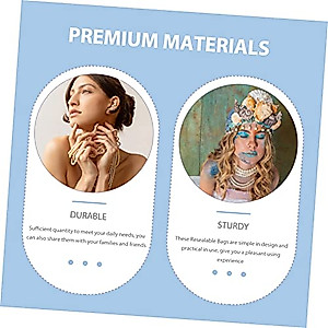 Healifty 100pcs Clear Candy Bags Clear Zippered Storage Bags Transparency Film Self Sealing Bag Food Storage Bags Resealable Bags Dispensary Packaging Bag Packing Bags Pack Bags