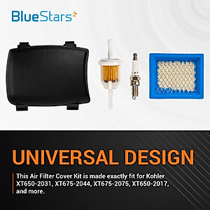 BlueStars 14-096-133-S Air Filter Cover Base Cleaner Kit - For Kohler XT650 XT675 Engine - Replaces 14 096 133-S 14096133-S