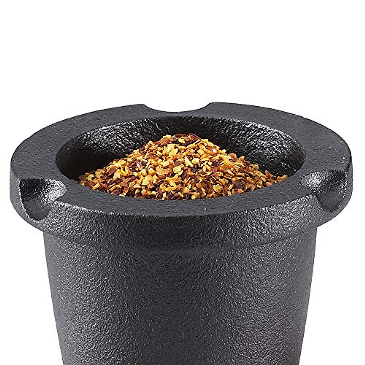 Zassenhaus Cast Iron Spice Grinding Set with Beech Wood Lid, 3" Grinder, Black
