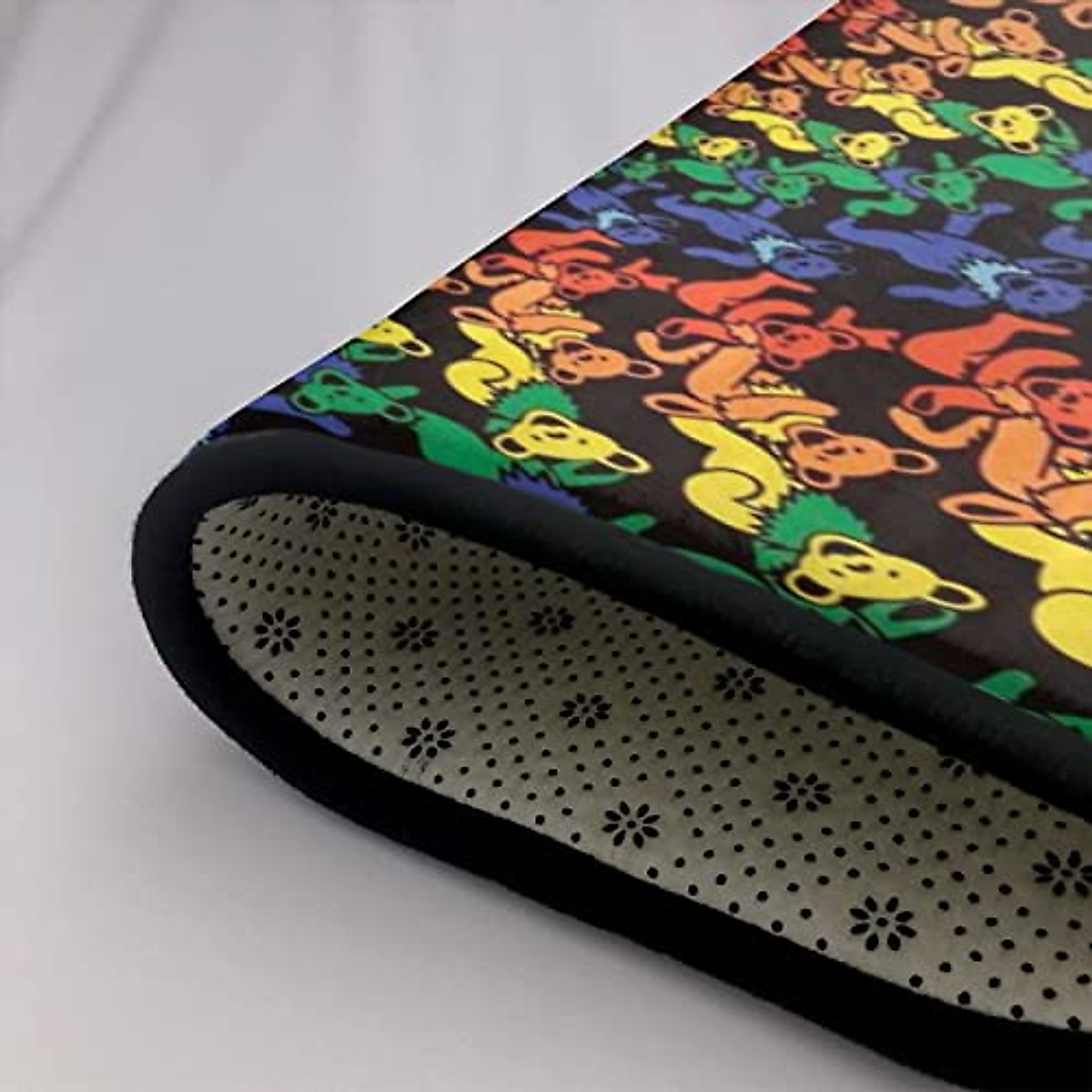 Bear Dancing Tie Dye Area Rug 58x80 Inch (4.84x6.67 Ft), Modern Fluffy Living Room Area Rug, Water Absorption Luxury Large Area Rug, Soft Non-Slip Area Rugs for Bedroom Dorm Dining Room Decor