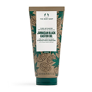 The Body Shop Jamaican Black Castor Oil Curl Activator - Strengthen & Restore - For Curls & Coils - Vegan - 6.75 Fl Oz