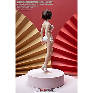 HiPlay TBLeague 1/12 Scale 6 inch Female Super Flexible Seamless Figure Body, Anime Style, Large Bust, Minature Collectible Action Figures T02B(Suntan)