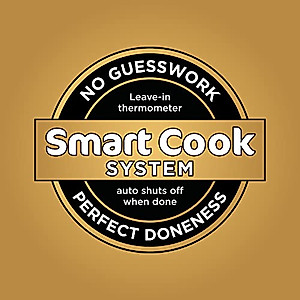 Ninja DG551 Foodi Smart XL 6-in-1 Indoor Grill with Air Fry, Roast, Bake, Broil, & Dehydrate, Foodi Smart Thermometer, 2nd Generation, Black/Silver