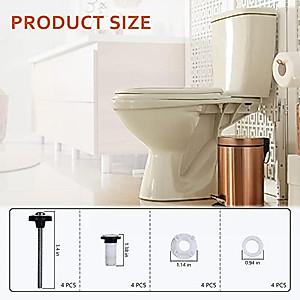 boeemi Toilet Tank Replacement kit Includes Waterproof Rubber Washer for Toilet Tank Bolts and Universal Heavy Duty Toilet Tank to Bowl Bolts