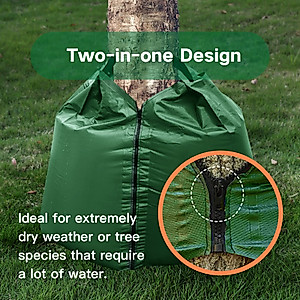 6 Pack 20 Gallon Watering Bags for Tree, Slow Release Tree Irrigation Bag, Premium PVC Drip Irrigation System for Sapling, 5-8 Hours Releasing Time Gator Bags for Plants and Trees, Reusable