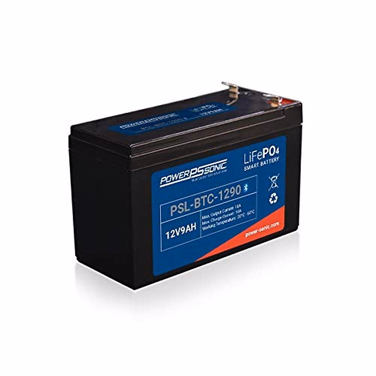 Power Sonic Rechargeable Lithium Battery PSL BTC – Bluetooth Enabled PSL-BTC-1290 12.8V 9.0 AH
