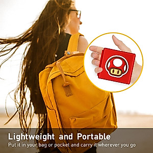 UFOPETIE Game Card Case Storage Box for Switch Game Cards Mario Games Up to 12 Games,for Nintendo Switch Game Card Case Cube for Nintendo Switch Game Storage Box Mario Mushroom