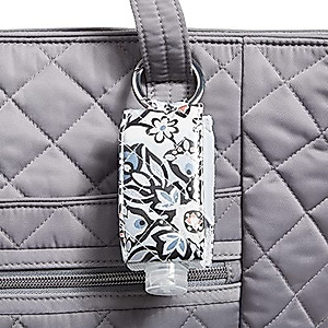 Vera Bradley Women's Cotton Hand Sanitizer Keychain, Lisbon Medallion, One Size