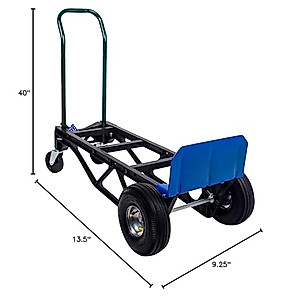 American Lifting 700 lb Capacity Ultra Lightweight Super Strong Nylon Convertible Hand Truck & Dolly