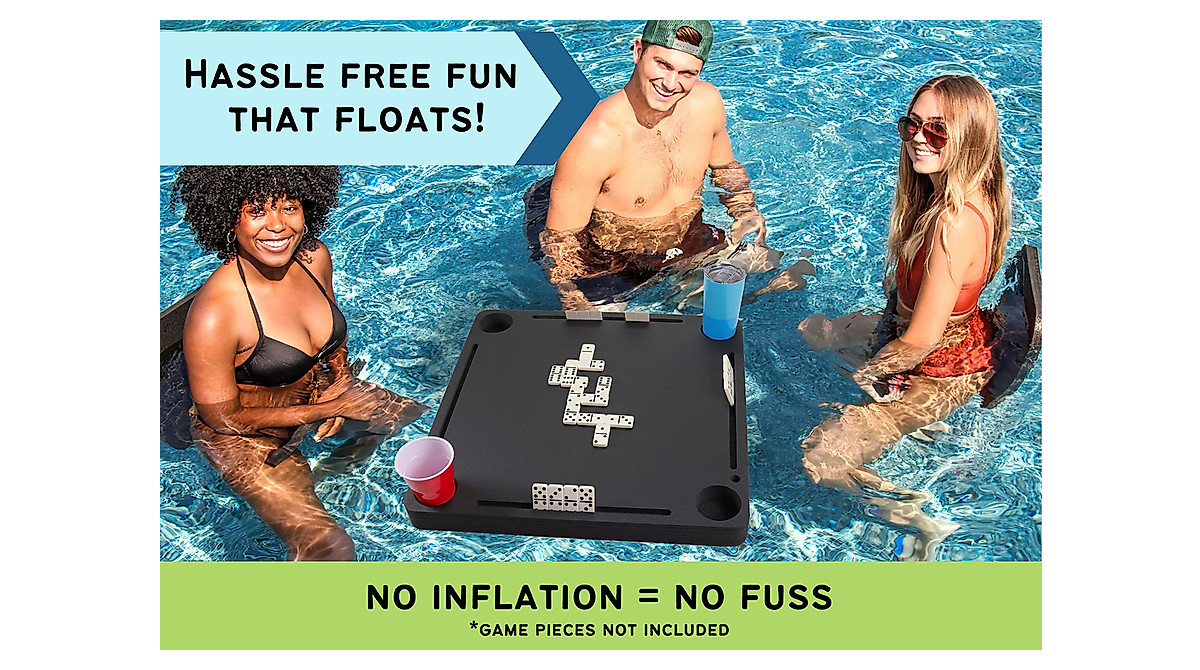 Polar Whale Floating Dominoes Game Table for Pool & Beach Fun