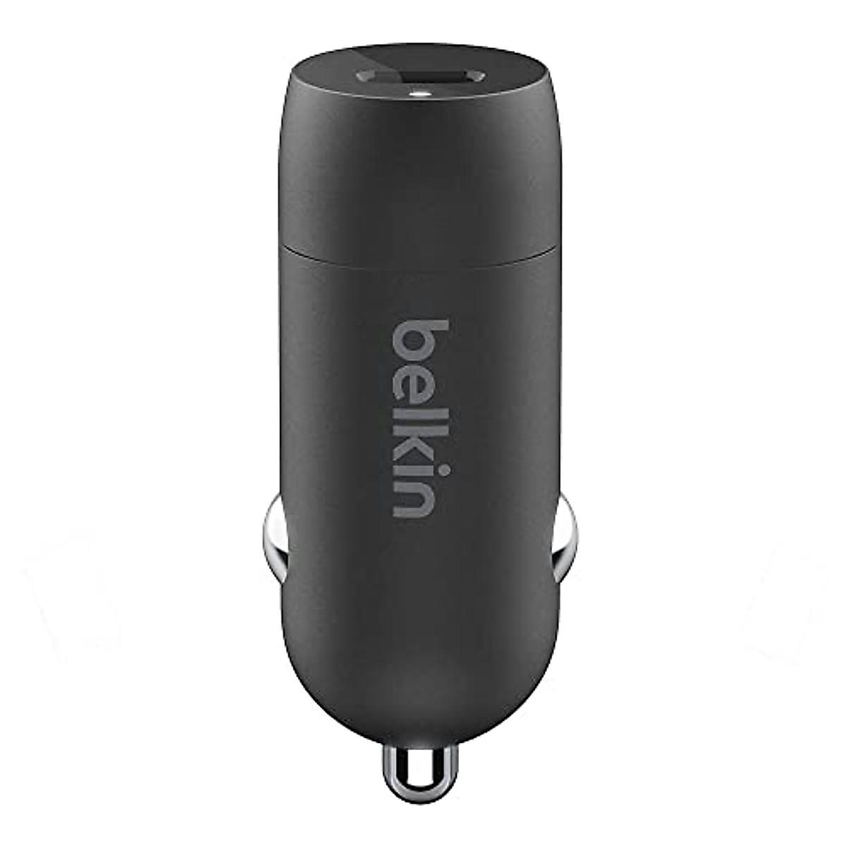 Belkin 20 Watt USB C Car Charger with Fast Charging for Apple iPhone 14, 14 Pro, 14 Pro Max, iPhone 13, 13 Pro, 13 Pro Max, iPad Pro Samsung Galaxy S22 Ultra & More (Cable Not Included) - Black