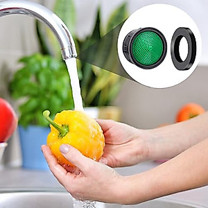 Amabro Faucet Aerators, Insert Flow Restrictor Filter with Washer Water Saving Sink Aerator Replacement Parts for Bathroom or Kitchen, Fit for Internal/External Thread Faucet Aerators, 4.75 GPM(20pcs)