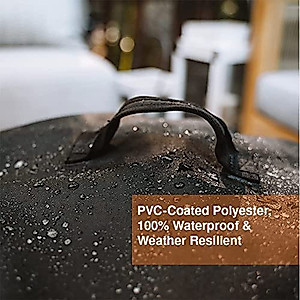 Solo Stove Yukon Shelter Protective Fire Pit Cover for Round Fire Pits Waterproof Cover Great Fire Pit Accessories for Camping and Outdoors, Black