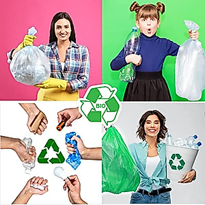 Small Trash Bags 2.6 Gallon Ultra Thickness Bathroom Garbage Bags 100 Counts Biodegradable Mini Wastebasket Trash Can Liners for Kitchen Office Bedroom Trash Can 10 Liters