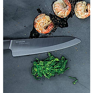 Kyocera FK-3PC-BKBK Ceramic Advanced Knife Set, 5.5" 4.5" 3", Black Handle With Black Blade