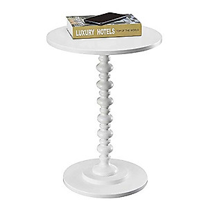 Convenience Concepts Palm Beach Spindle Table, White