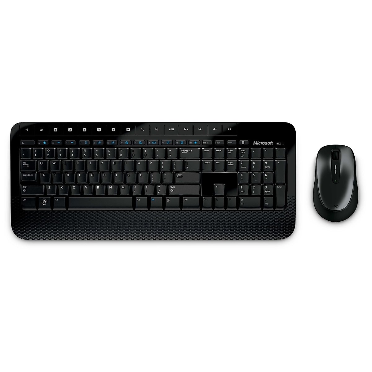 Microsoft Wireless Desktop 2000, Black - Wireless Keyboard and Mouse Combo with Comfortable Palm Rest.
