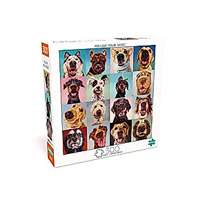 Buffalo Games - Follow Your Nose - 300 Large Piece Jigsaw Puzzle Multicolor, 18"L X 18"W
