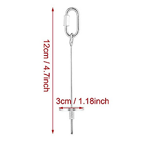 TOPINCN Bird Parrot Treat Fruit Vegetable Holder Stainless Steel Parrot Food Skewer Food Meat Fruit Stick Spear Holder Small Animal Bird Toy Bird Treating Tool(#1)