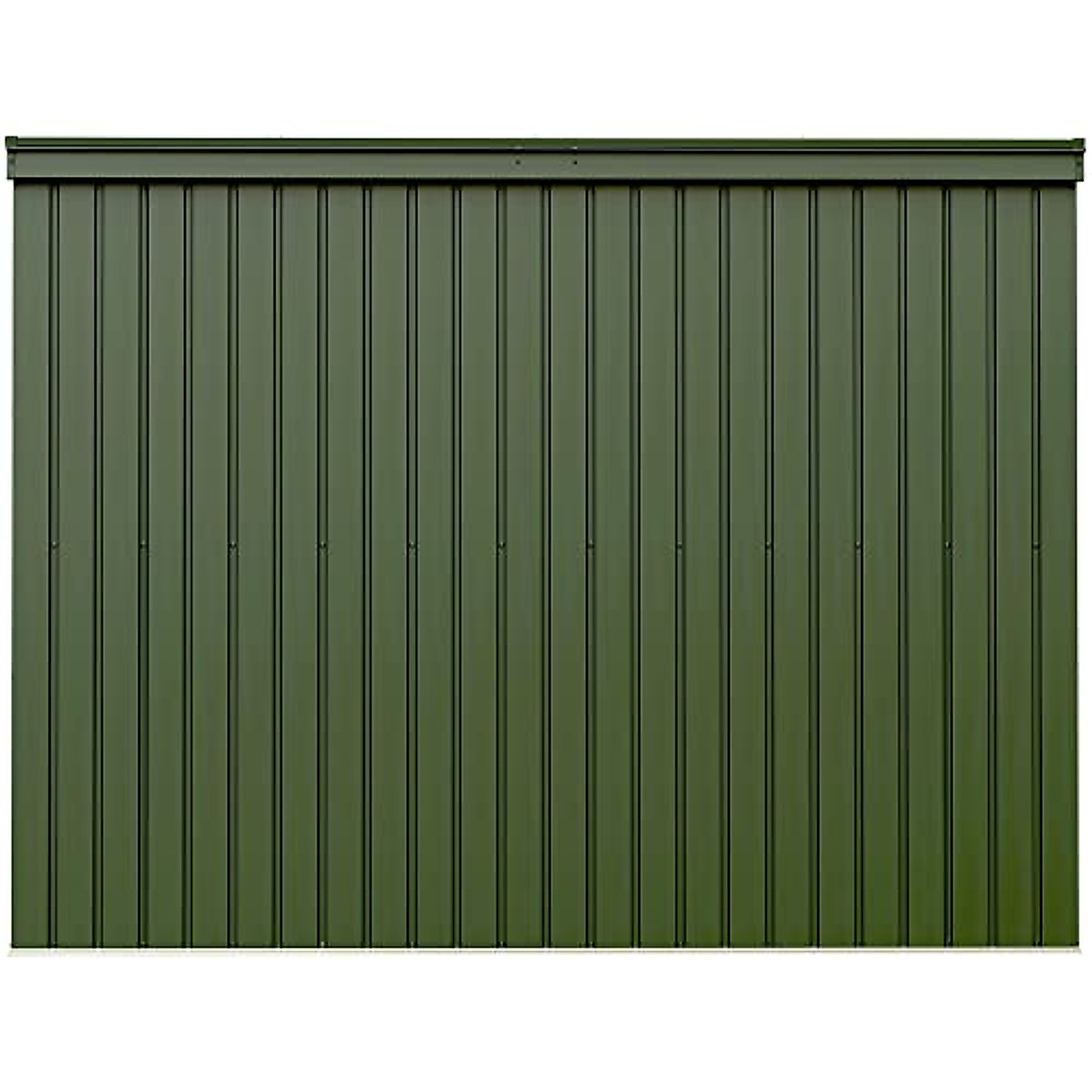 Scotts 8' x 4' Garden Storage Shed Outdoor Lockable Water-Resistant Steel Building with Tool Hanger and Pent Roof, Green