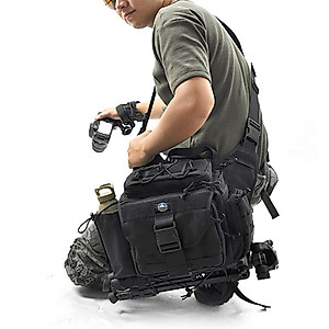 SHANGRI-LA Multi-functional Outdoor Hiking Pack Tactical Messenger Range Bag Camera Sling Assault CCW Gear Modular Deployment