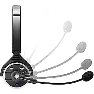 Zelher P30 Wireless Noise Cancelling Bluetooth Headset, Bluetooth Over Head Headphones With Bluetooth Headset Microphone