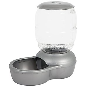 Petmate Replendish Automatic Cat and Dog Feeder 4, Pearl Silver Grey, 2 LB