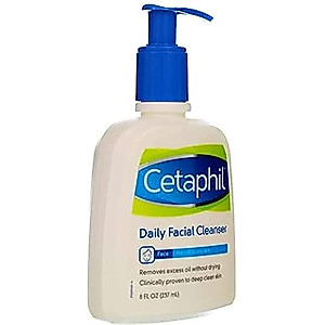 Cetaphil Daily Facial Cleanser for Normal to Oily Skin, 8 Ounce