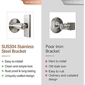 ANDY STAR 22"x34" Brushed Nickel Pivot Mirror for Bathroom, Silver Metal Frame Bathroom Mirrors for Wall，Rectangle Titling Vanity Wall Mirror with Rounded Corner Design Hangs Vertically Only