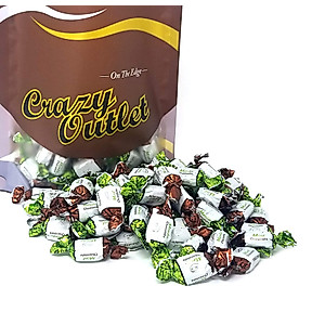 Arcor Chocolate Filled Mints Premium Hard Candy, Bulk Pack, 2Lbs