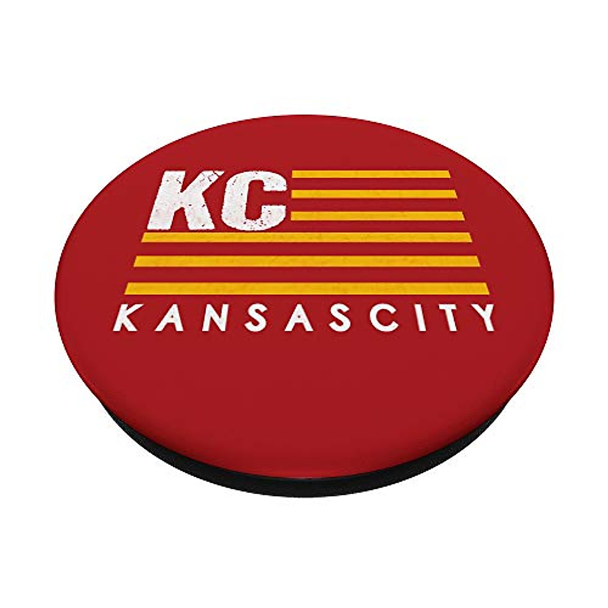 KC Red & Yellow Kansas City USA Flag Kc Red American Flag Kc PopSockets Swappable PopGrip