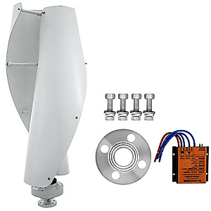 TBVECHI 400W Vertical Wind Power Turbine Generator Kit, Maglev Generator Wind Generator with 2 Blades and Controller, 24V DC
