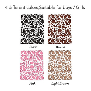 Cow Print Baby Blanket Custom Name for Newborn Boys, Super Soft Double Layer Toddler Crib Blanket, Dotted Backing, 30 x 40 inch, Cow Pattern, Personalized