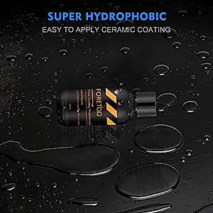 FORETOO 10H Ceramic Graphene Coating ,Upgraded Graphene UV Technology 10+ Years of Long Lasting ProtectionHigh Gloss Anti-Scartch Easy to Use,Stronger than Car Wax ,Use for all Car,Boat,Truck,RV Motorcycle 60ML