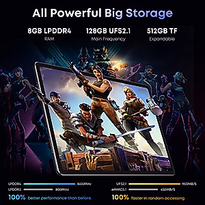 CHUWI Android 12 Tablet HiPad Max 10.36'', 8GB RAM 128GB ROM, Snapdragon 680(2.4GHz), 1TB Expand, 4G LTE Dual SIM |Octa-Core | 8+5MP Camera |7000mAh |2000 * 1200 |BT 5.0 |5G WiFi |QC 3.0 |Widevine L1