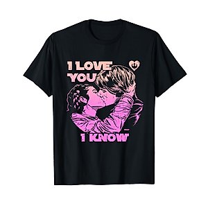 Star Wars Han Leia THE KISS "I Love You. - I Know.." T-Shirt T-Shirt