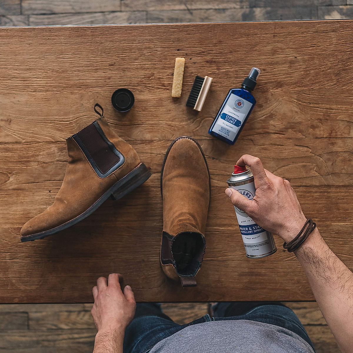 Cobbler's Choice Water and Stain Repellent Spray - Waterproofs & Protects Leather, Suede, and Fabric from the elements!