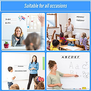 TIESOME Sentence Strips for Teachers, 150 Sheets White Word Writing Strips Adhesive Sentence Learning Strips Lined Word Strips for School Office Supplies 3 x 12 Inch