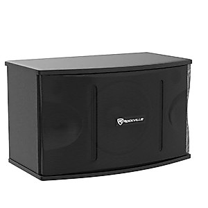 Rockville Pair 8" 3-Way 800 Watt Karaoke/Pro Speakers+Wall Brackets/MDF (KPS80), Black