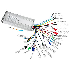 YC Yier Rear Differential Axle Kit 48V 1000W Electric Motor Controller Hydraulic Brake 145/70-6 Wheels Tires DIY Parts For Go Kart Golf Cart ATV Quad Buggy Trike Tricycle 4 Wheeler Dolly (34" Axle)
