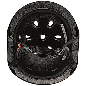 Punisher Skateboards Ranger 11 Vent Multi Sport Skateboard and BMX Helmet Youth Size Medium Includes Extra Helmet Pads, black (9213)