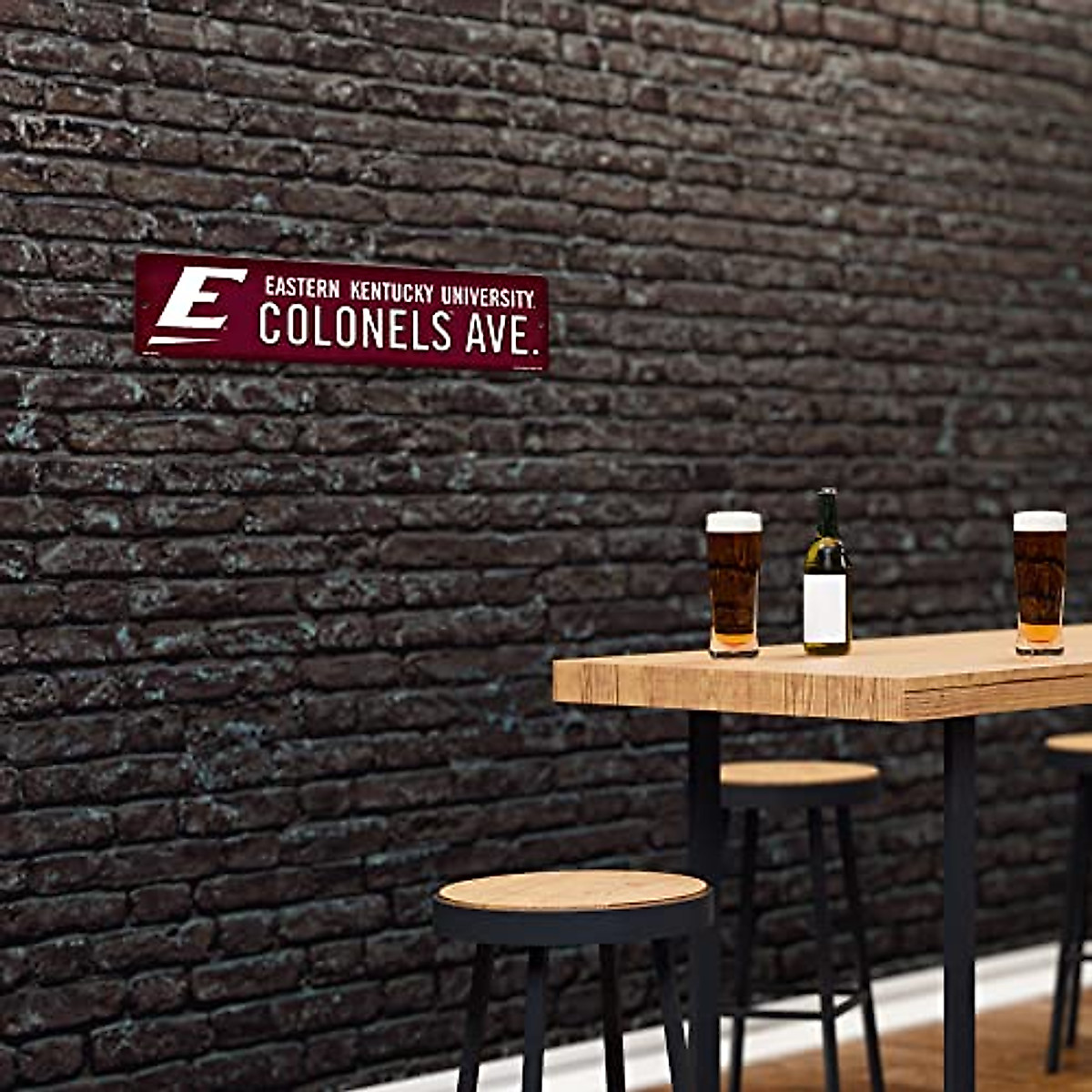 Rico Industries NCAA Ohio State Buckeyes Grey 4" X 17" Plastic Street Sign