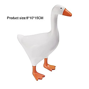 Goose Magnetic Key Holder,Magnetic Goose,Resin Goose Statue,Goose Game Home Decoration,3D Magnet Crafts for Housewarming Birthday Gifts,Cute Animal Figurines Keys Holder for Keys,Glasses,Bells,Tools