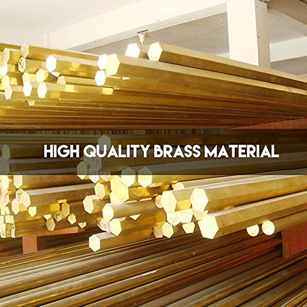 HQMPC Flare Fitting Brass Tee 3/8" Flare Tee Brass Tube Tee Fitting Gas Fitting 6Pcs